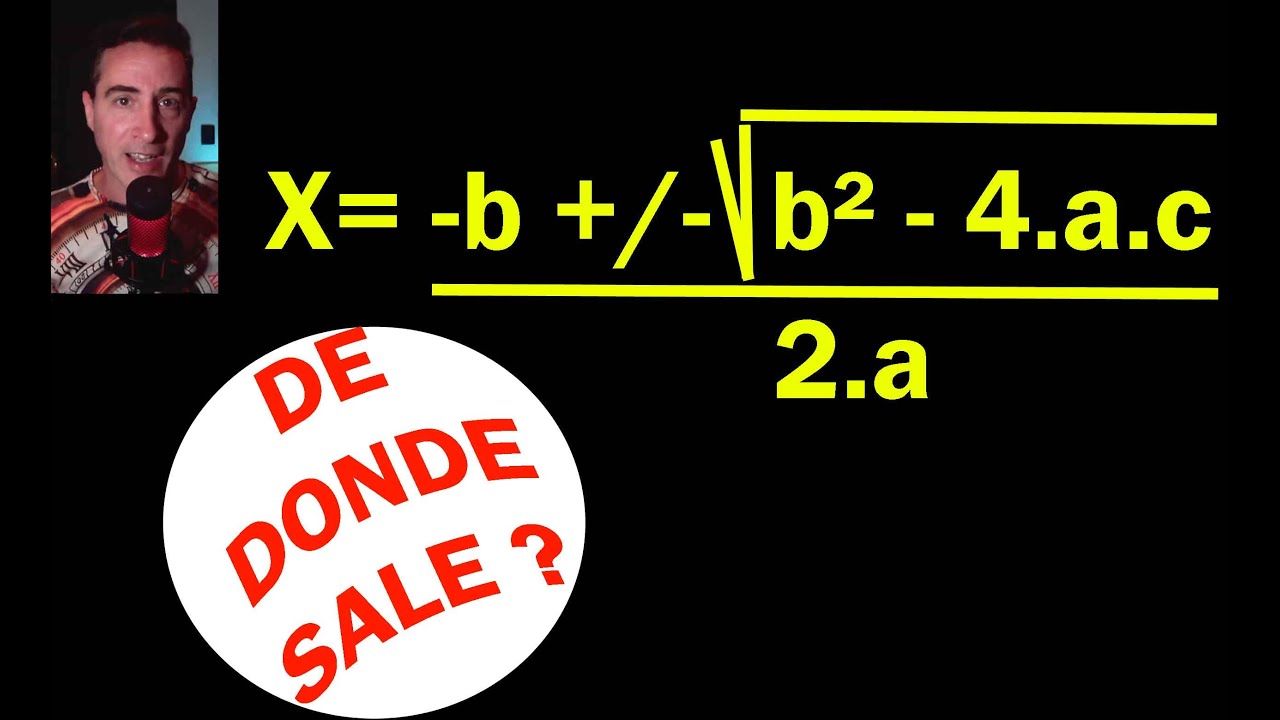 RESOLVENTE DE LA CUADRATICA : brujería o deducción? - YouTube