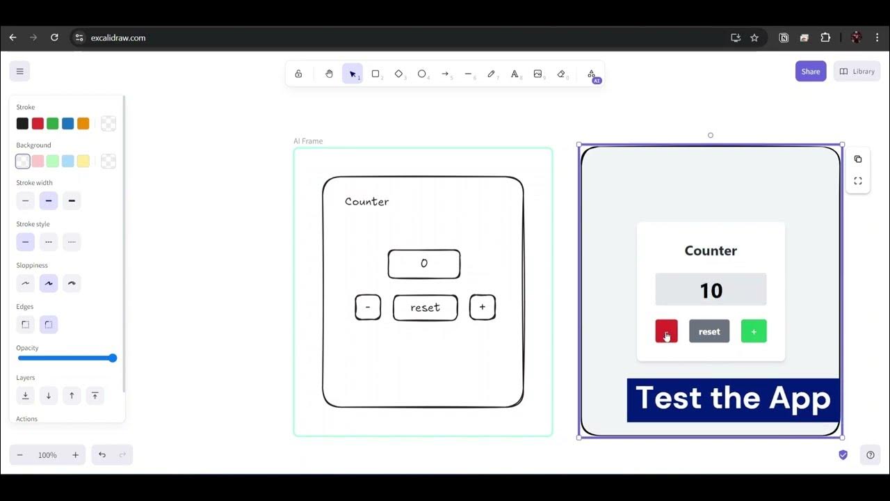 Exploring Excalidraw's Wireframe-to-Code AI Feature: Creating a Simple ...