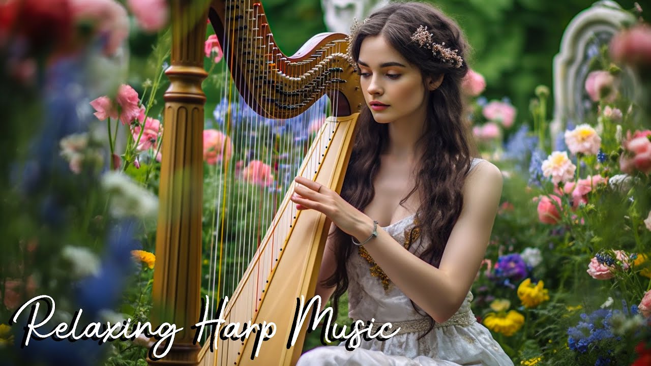 Beautiful Relaxing Music 🌿 Angelic Harp Melodies for Relaxation and ...