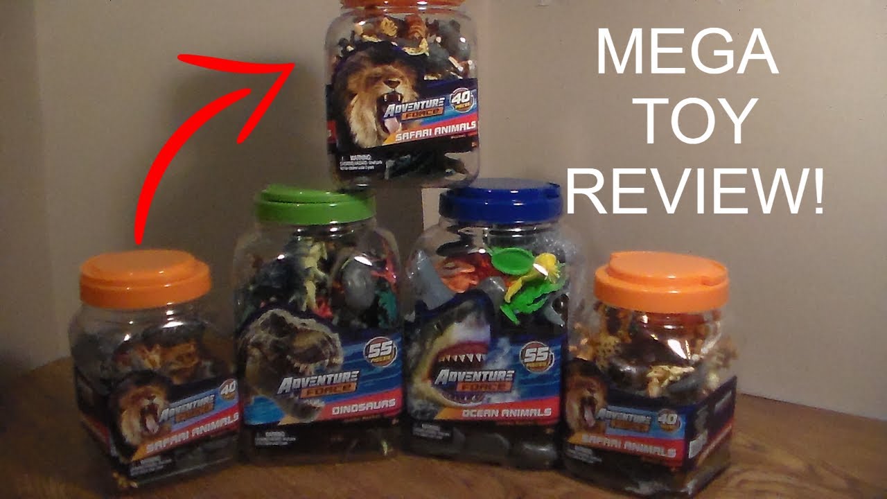 Adventure Force JUMBO OCEAN DINOSAUR SAFARI TOY BUCKETS TOY REVIEW AND ...