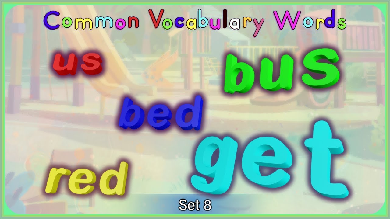 English Phonics - Learn These 5 Key Words - YouTube