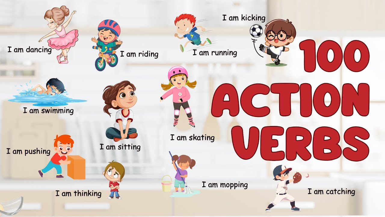100 Common Action Verbs In English | Useful Action Verbs With Sentences ...
