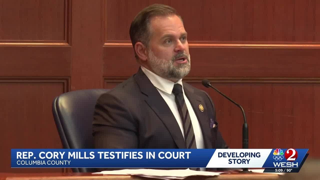 Cory Mills testifies in court - YouTube