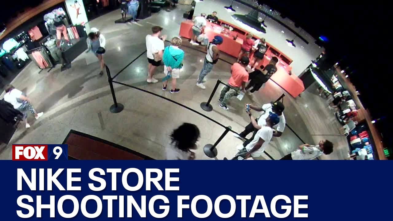 Nike store shooting surveillance footage [RAW] - YouTube
