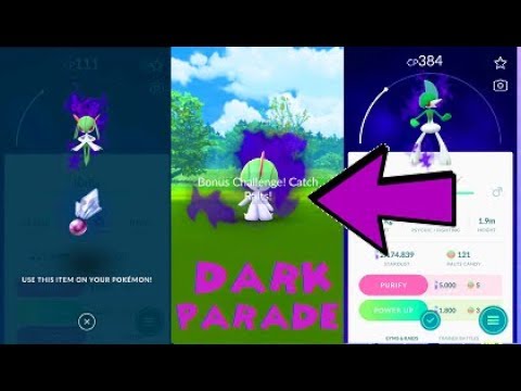 Pokemon Go Shadow Ralts Catch & Kirlia-Gallade Evolutions - YouTube