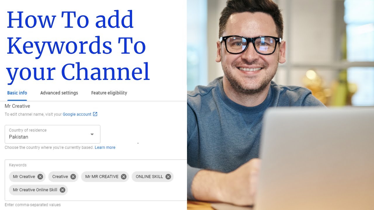 How To Add Keywords To Your Channel - YouTube