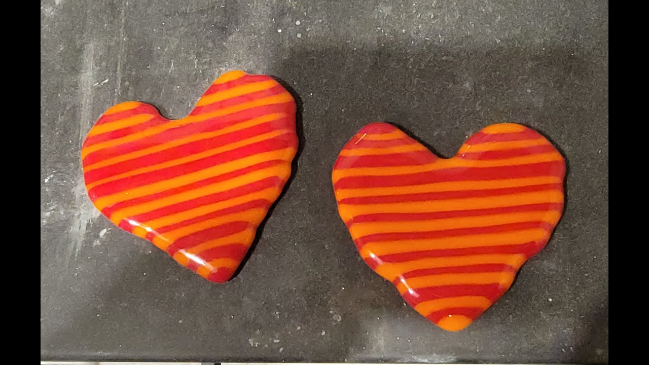 Cookie Cutter Hearts Fused Glass Project - YouTube