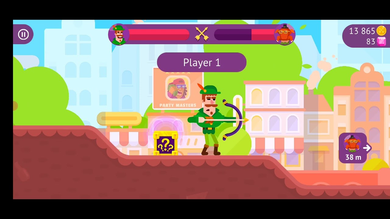 Bowmaster walkthrough Robin VS TurkeyGirl - YouTube