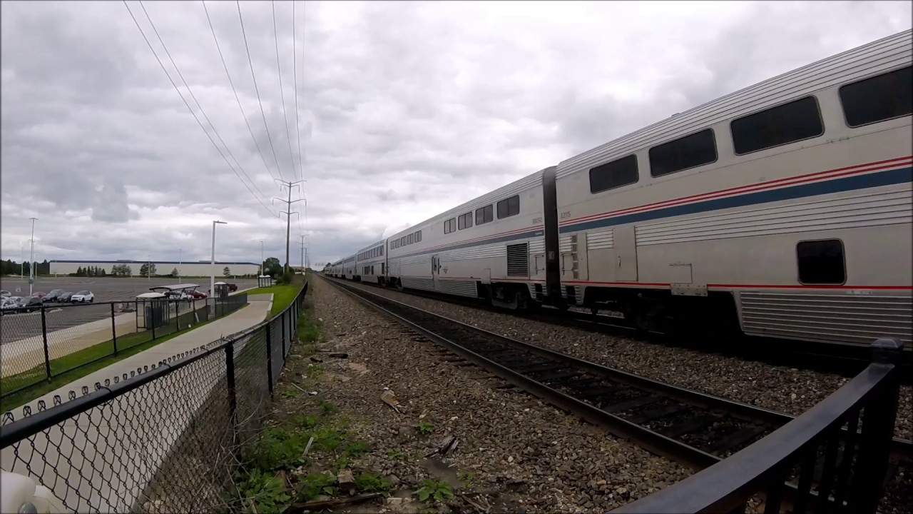 Amtrak 4 Southwest Chief with private cars - YouTube
