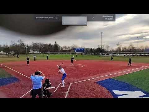 Wyandotte Lady Bears Varsity Softball @ Carlson Marauders - YouTube