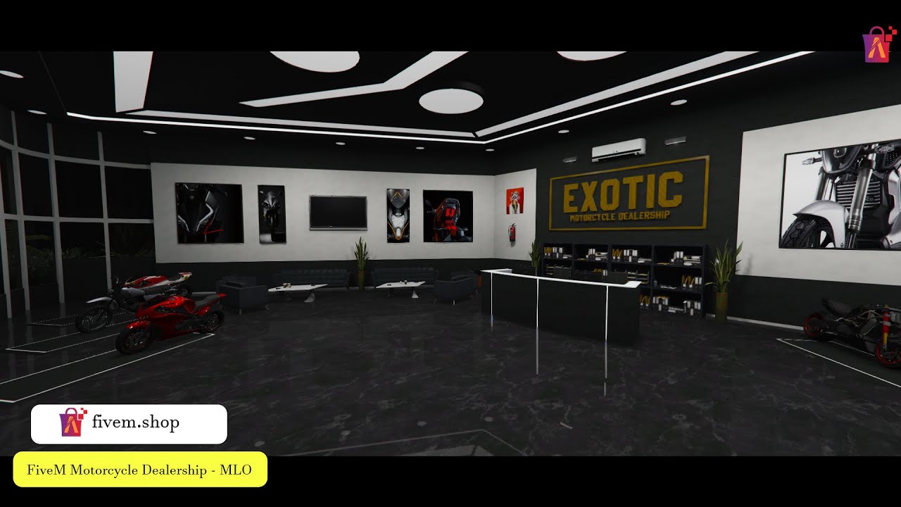 FiveM Motorcycle Dealership MLO | FiveM Showroom MLO #fivem #showroom ...