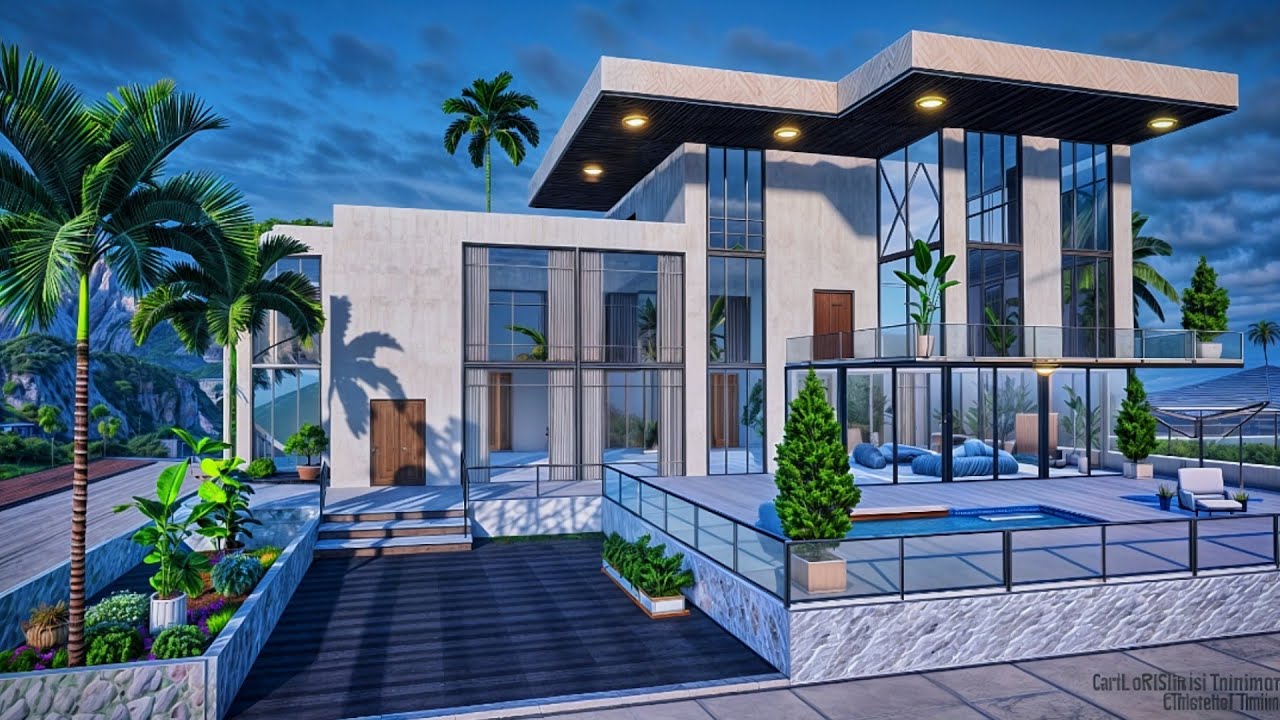 Building a house in PUBG Mobile for level 25 with a swimming pool - YouTube