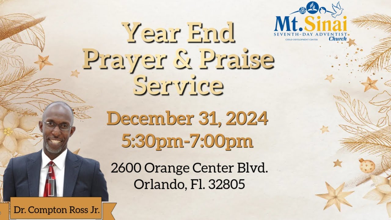 End of Year Prayer & Praise Service 12/31/24 - YouTube