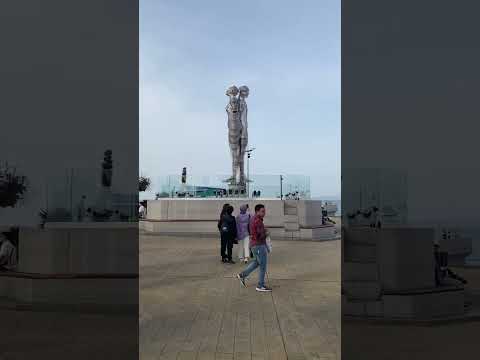 Hızlı çekim Ali ve Nino heykeli. #batumi #statue