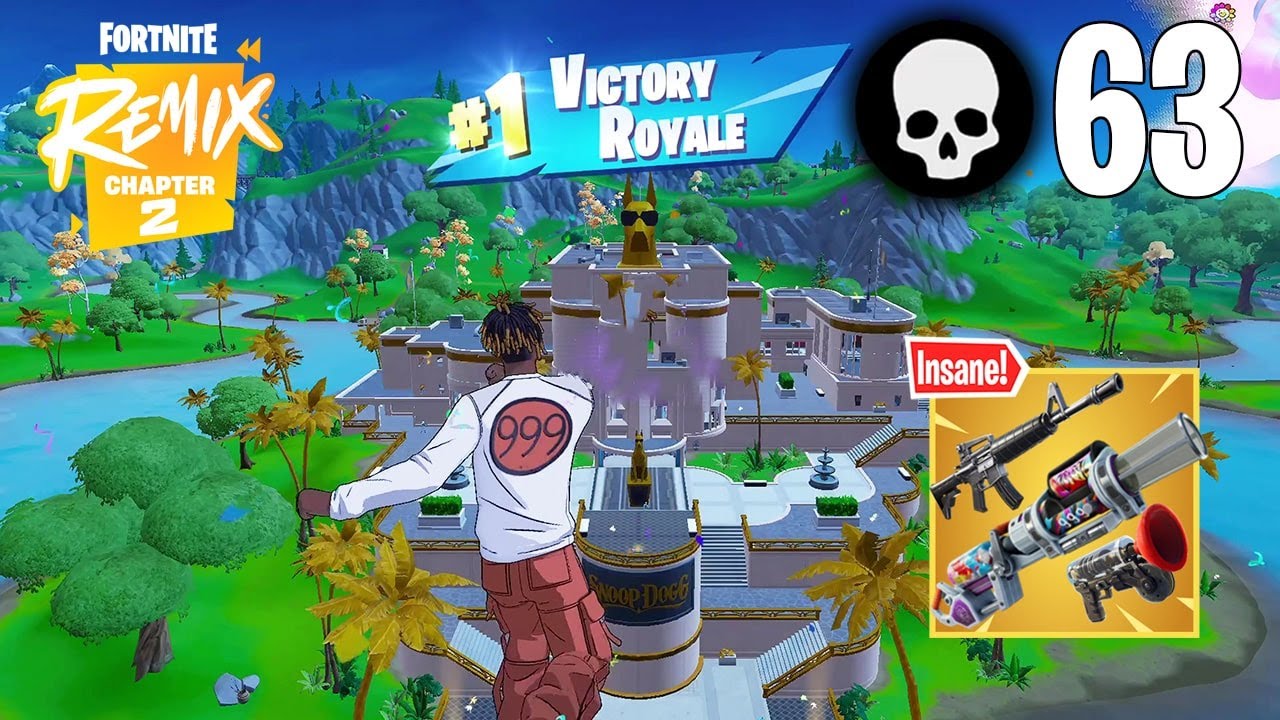 63 Elimination Solo Vs Squads Wins Gameplay (Fortnite Chapter 2 Remix ...
