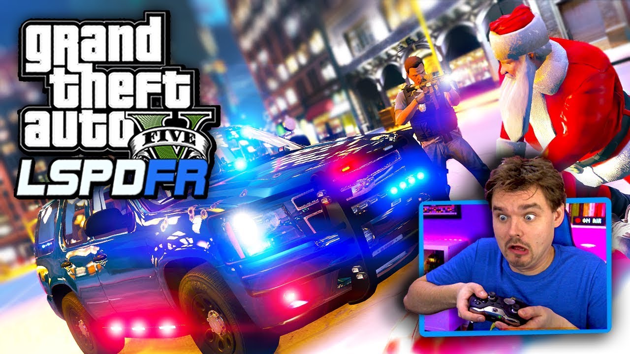 LSPD Gang Unit vs Santa Claus Gang! GTA V LSPDFR POLICE MOD GANG UNIT ...