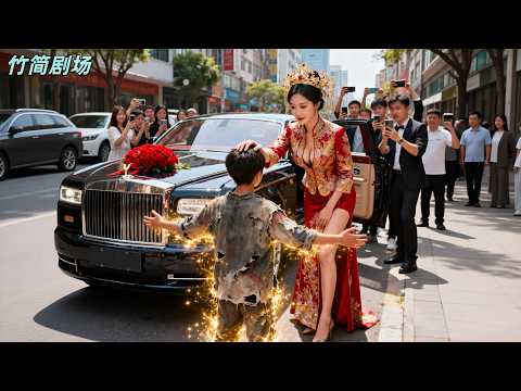 小乞丐碰瓷美女總裁的婚車，眾人以為他慘了，豈料善良的女總裁毫不嫌棄收養他，殊不知小乞丐竟是天賜福運錦鯉，1天重振美女總裁破產家族重回巔峰！#拦下美女CEO的婚车后