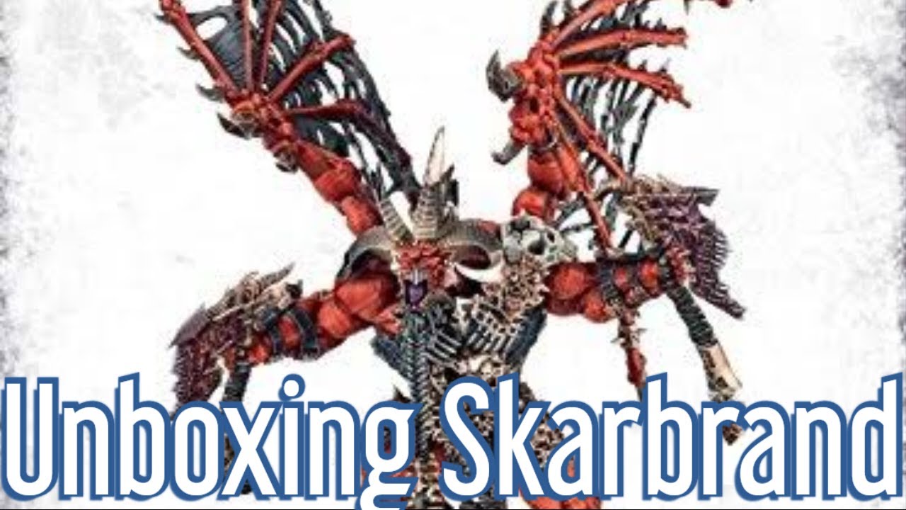 Unboxing the Legend Skarbrand, bloodthirster of Khorne. - YouTube