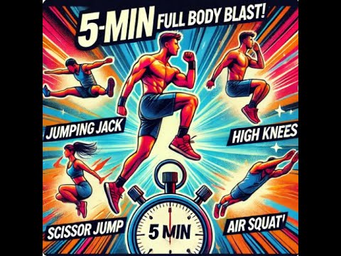 5-Min Full Body Home Workout | Burn Calories Fast with Minimal ...