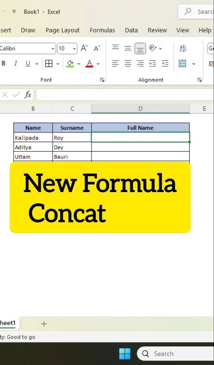 || How to use the Concatenate formula in excel | Concat || - YouTube