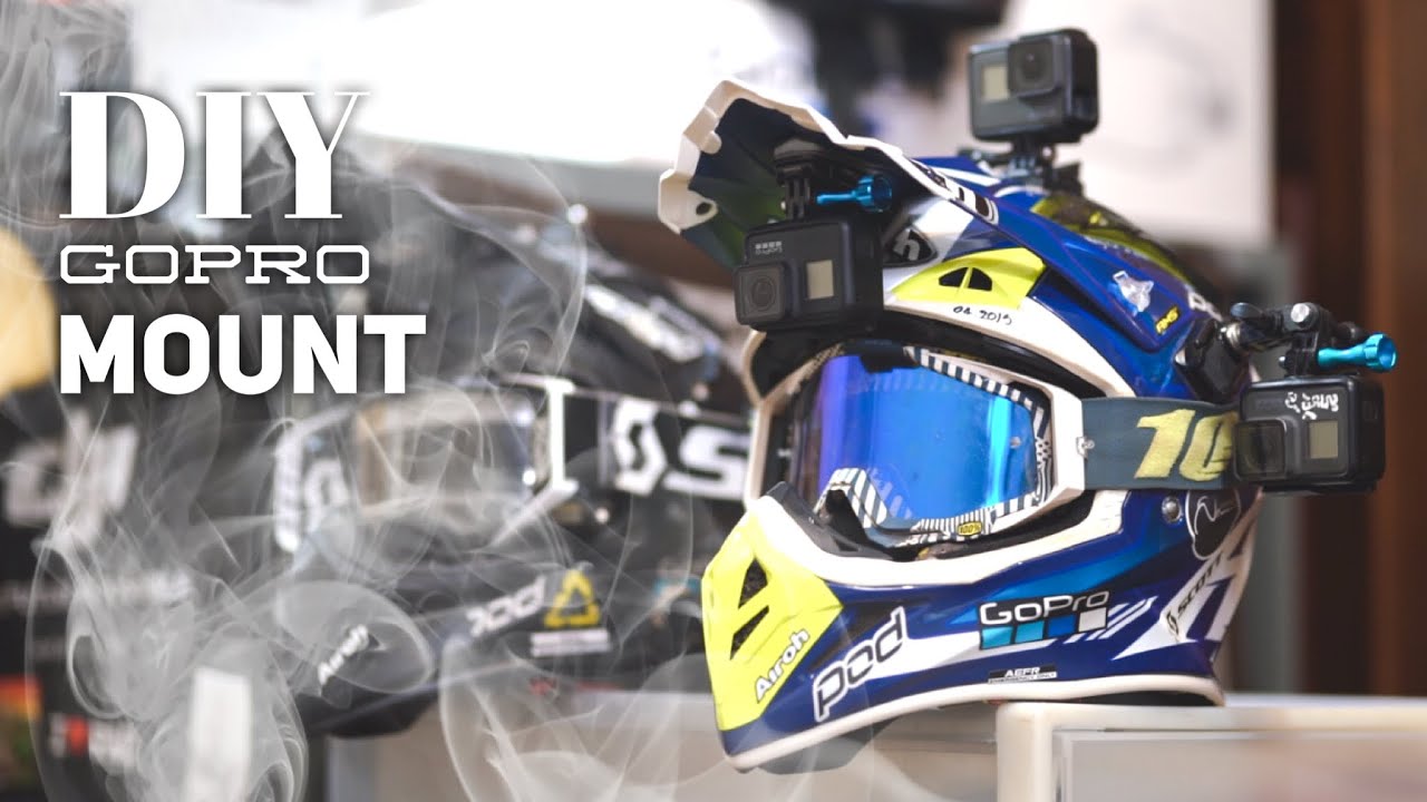 របៀប ភ្ជាប់GoPro លេីមួកកាស DIY GOPRO MOUNT WITHOUT DEMAGING HELMET 2019 ...