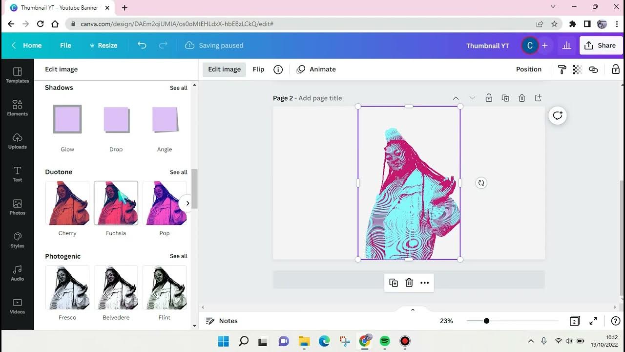 How to Edit Threshold Effect in Canva - YouTube