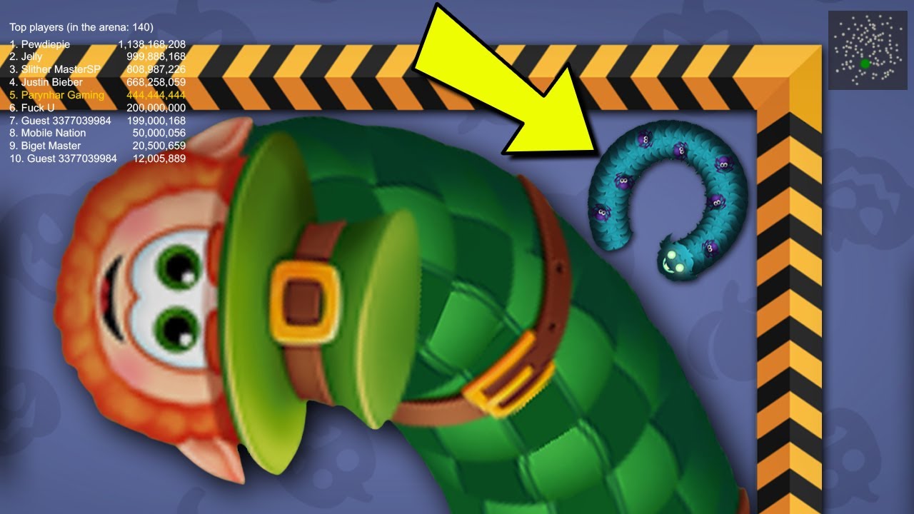 Worms Zone io Control Map Record Secret Level Unlocked New Skin 2022 ...