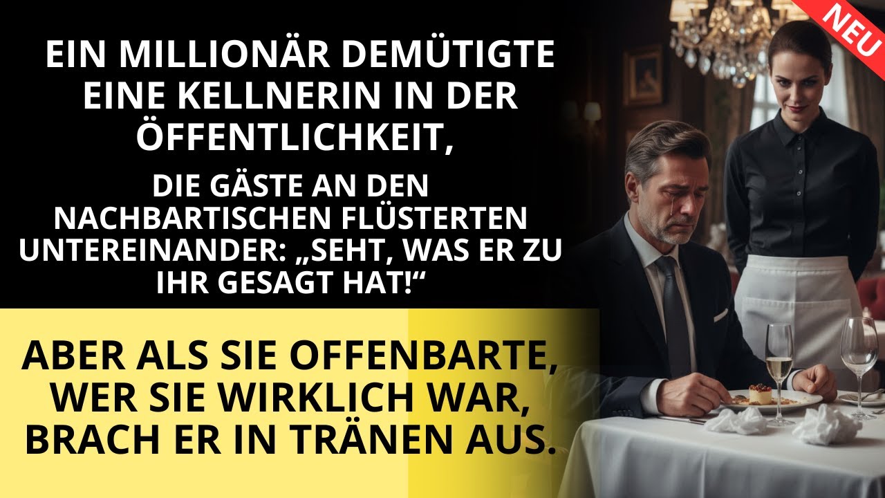 Der Millionär gab im Restaurant an... Die Antwort der Kellnerin ...