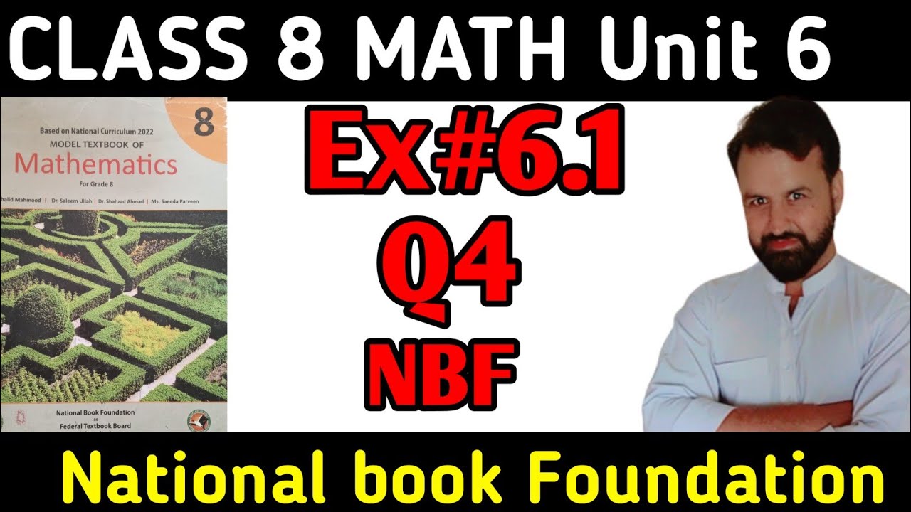 Class 8 Math Ex 6.1 Q4 NBF || Class 8 Math New Book Algebra NBF. - YouTube
