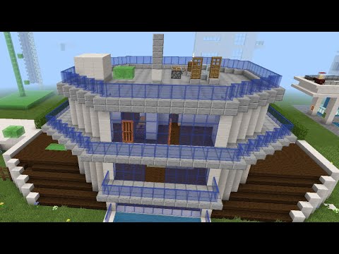 HOW TO BUILD A CIRCULAR MODERN HOUSE ON MINECRAFT ===== PART 1 - YouTube