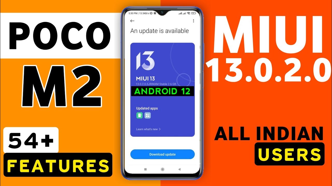 Poco M2 MIUI 13.0.2.0 Update Features | 54+ Hidden Features | Poco M2 ...
