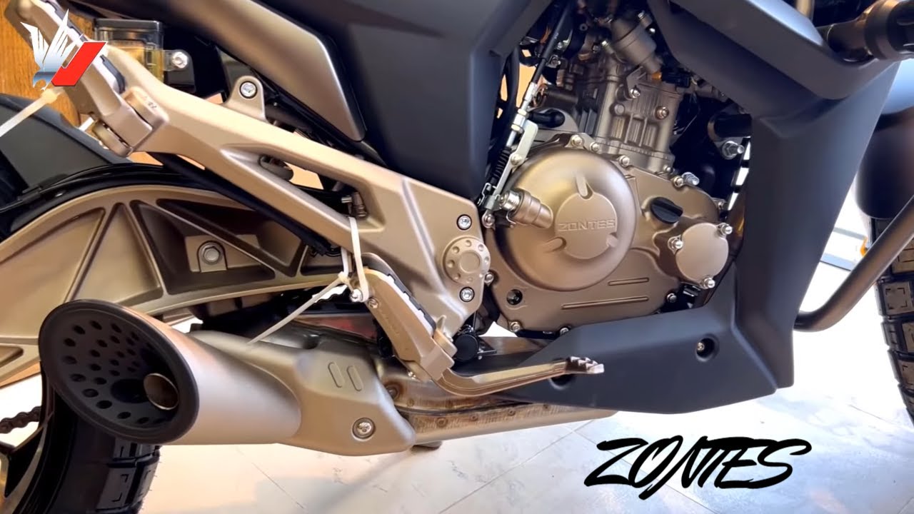 The New ZONTES 155 [ ZT155-G1- ABS ] Cozy Street Scrambler - YouTube