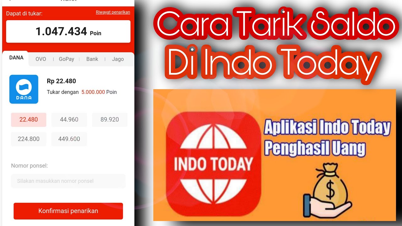 CARA TARIK SALDO DI INDO TODAY - YouTube