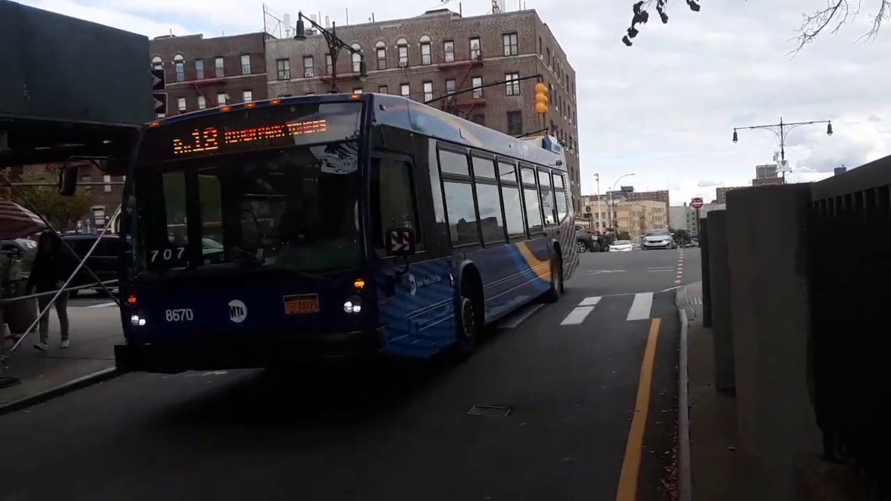 MTA NYC Bus 2017 New Flyer XN40 Xcelsior CNG #740 & 2019 Novabus LFS ...