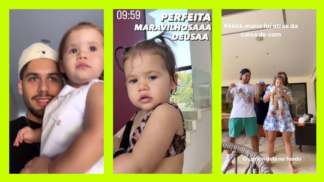 Maria Alice com a mamãe Virgínia e o papai Zé Felipe - YouTube