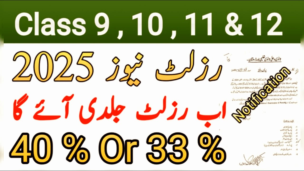 9th , 10th , 11th & 12th Result 2025 Final Date | Matric Result 2025 ...