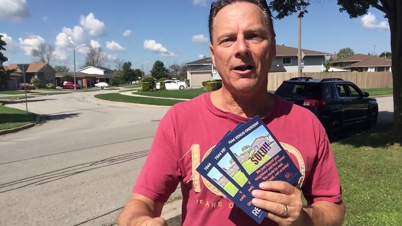 Handing out postcards - YouTube