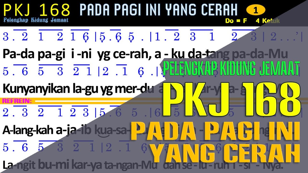 PKJ 168 - PADA PAGI INI YANG CERAH - YouTube