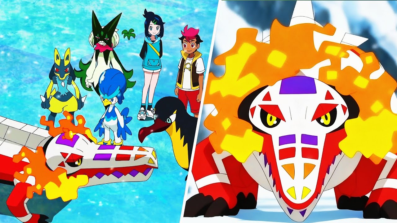 Roy’s Crocalor EVOLVES into Skeledirge 「AMV」- Pokemon Horizon Episode ...