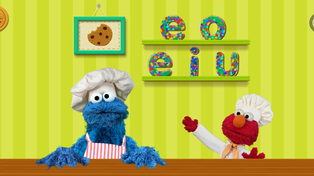 Sesame Street : Alphabet Kitchen Of Cookie Monster and Elmo || Gameplay ...