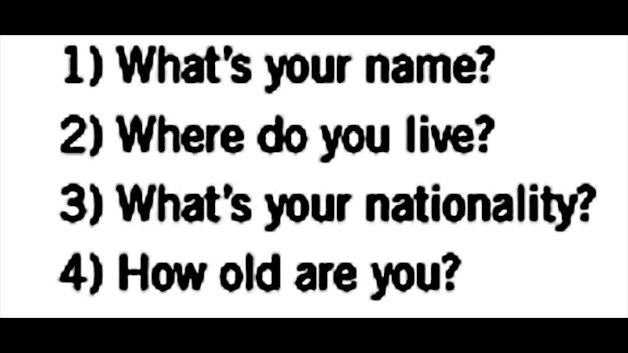 Séquence 4, My ID Card : Questions - YouTube