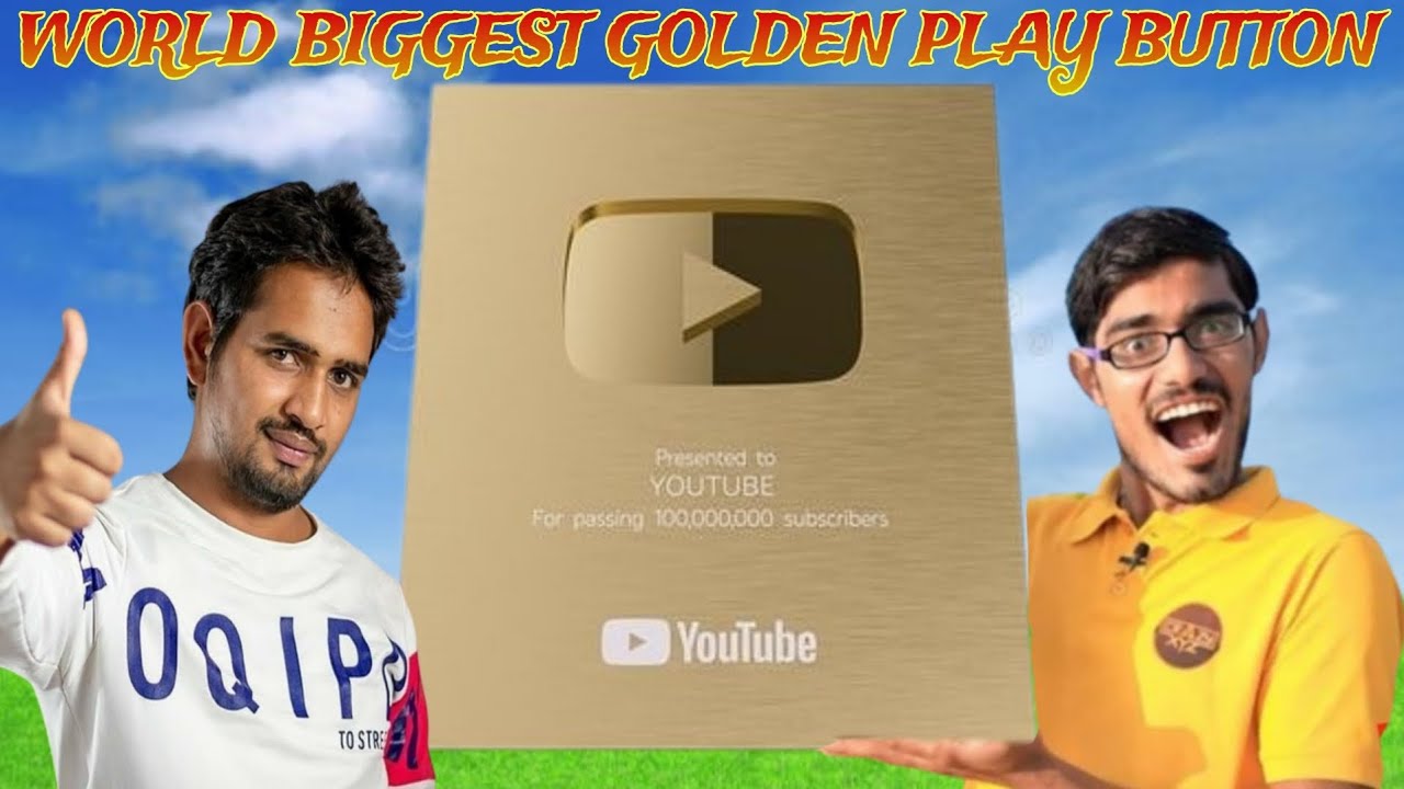 I Made World Biggest Golden Play Button! - YouTube