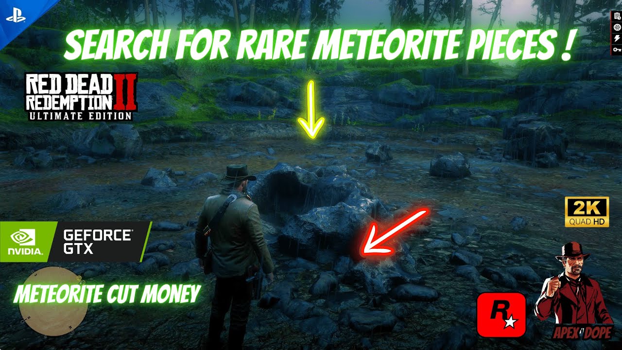 rdr2 search for rare meteorite pieces meteorite cut money red dead ...