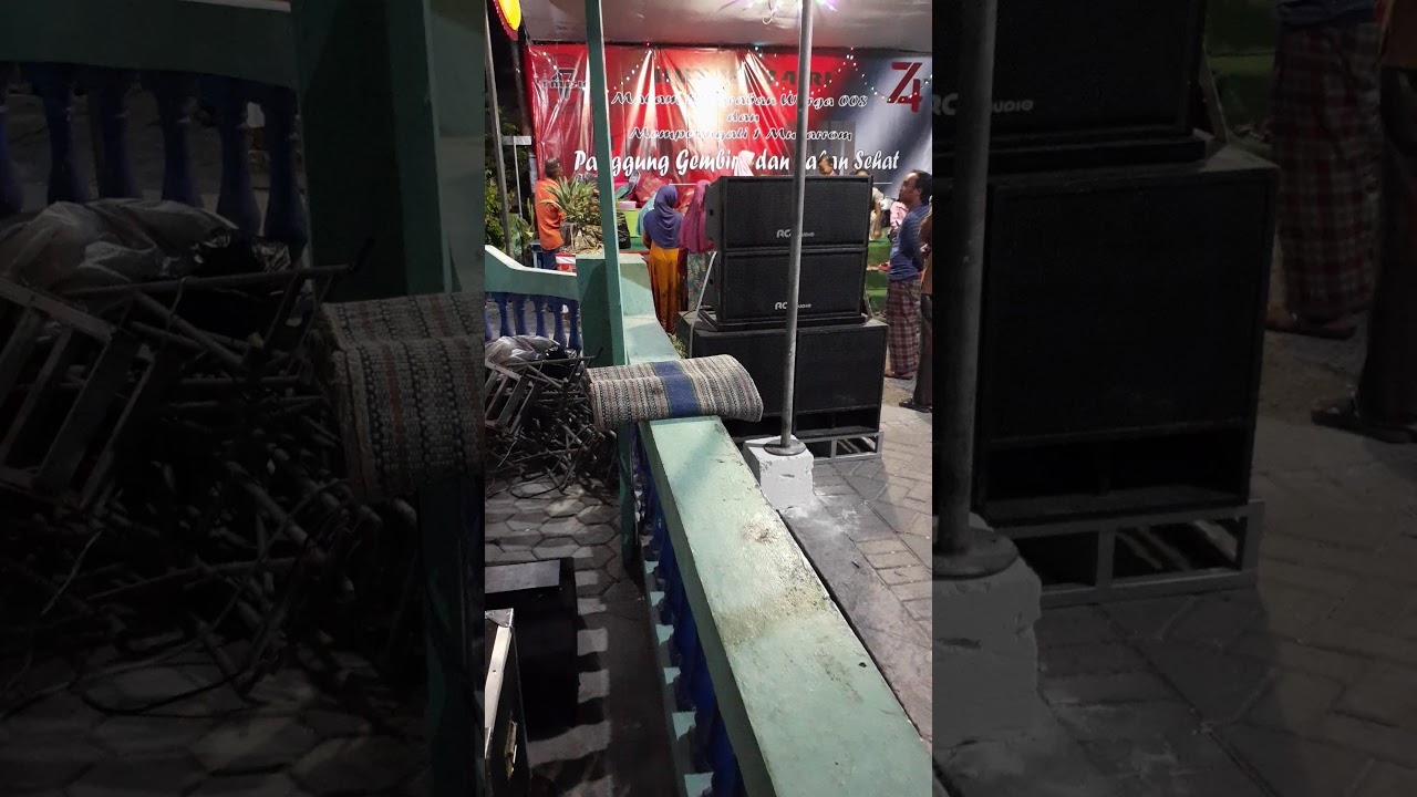 Testing mini line array - YouTube