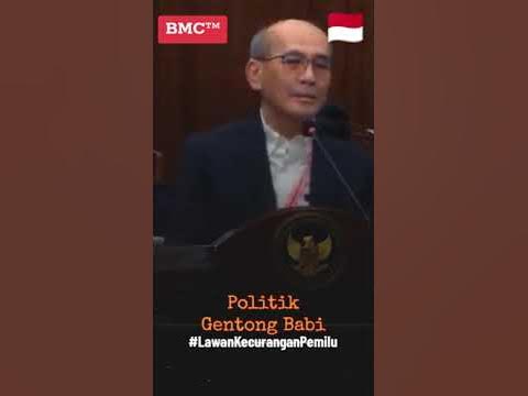 POLITIK GENTONG BABI ala JokoWi | Prof. Faisal Basri pada Sidang Sengketa PilPres di MK - YouTube