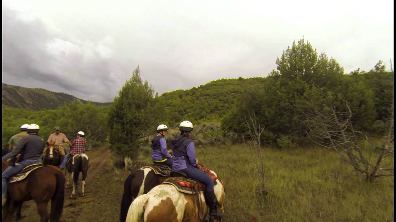 06 Glenwood Springs Bair Ranch Sunset Horse Ride 2 7K Helmet POV - YouTube