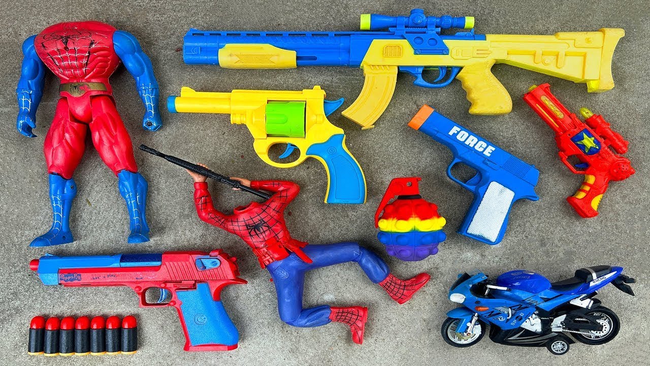 Chotu ka Collecting 7 Sniper Rifles Spider-Man Action Series & M40 ...
