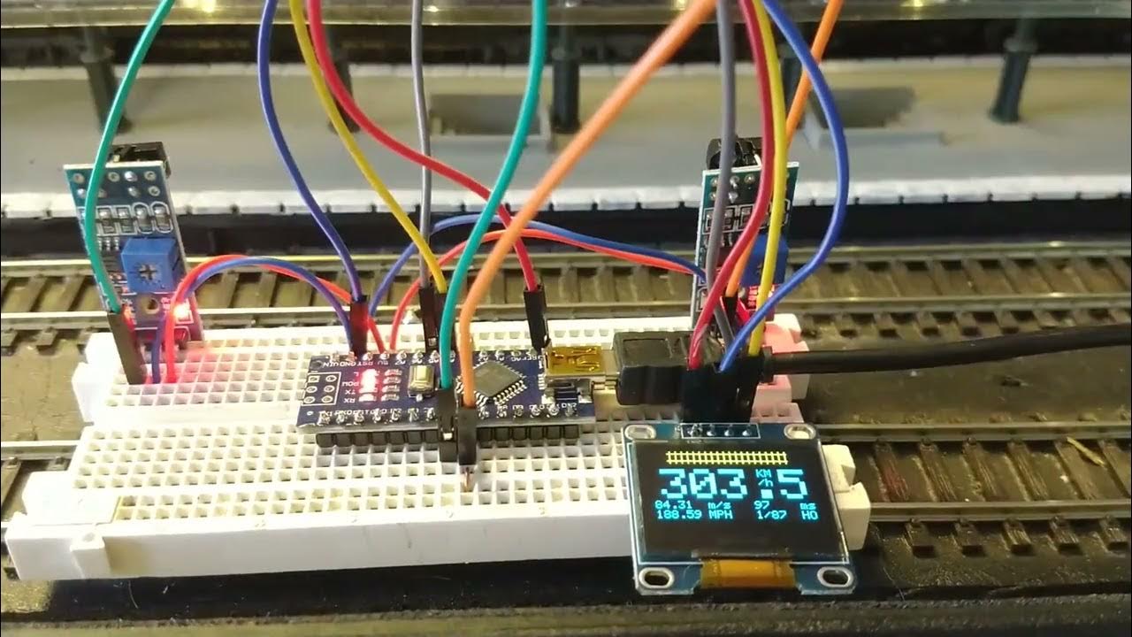 Arduino Speedometer for model railway. First high speed test during ...