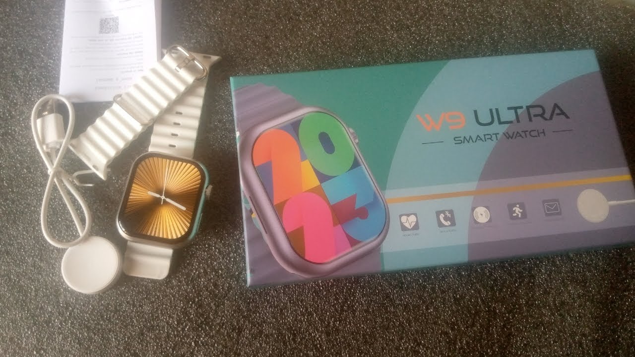 W9 Ultra smartwatch unboxing video hindi // W9 ultra watch unboxing ...