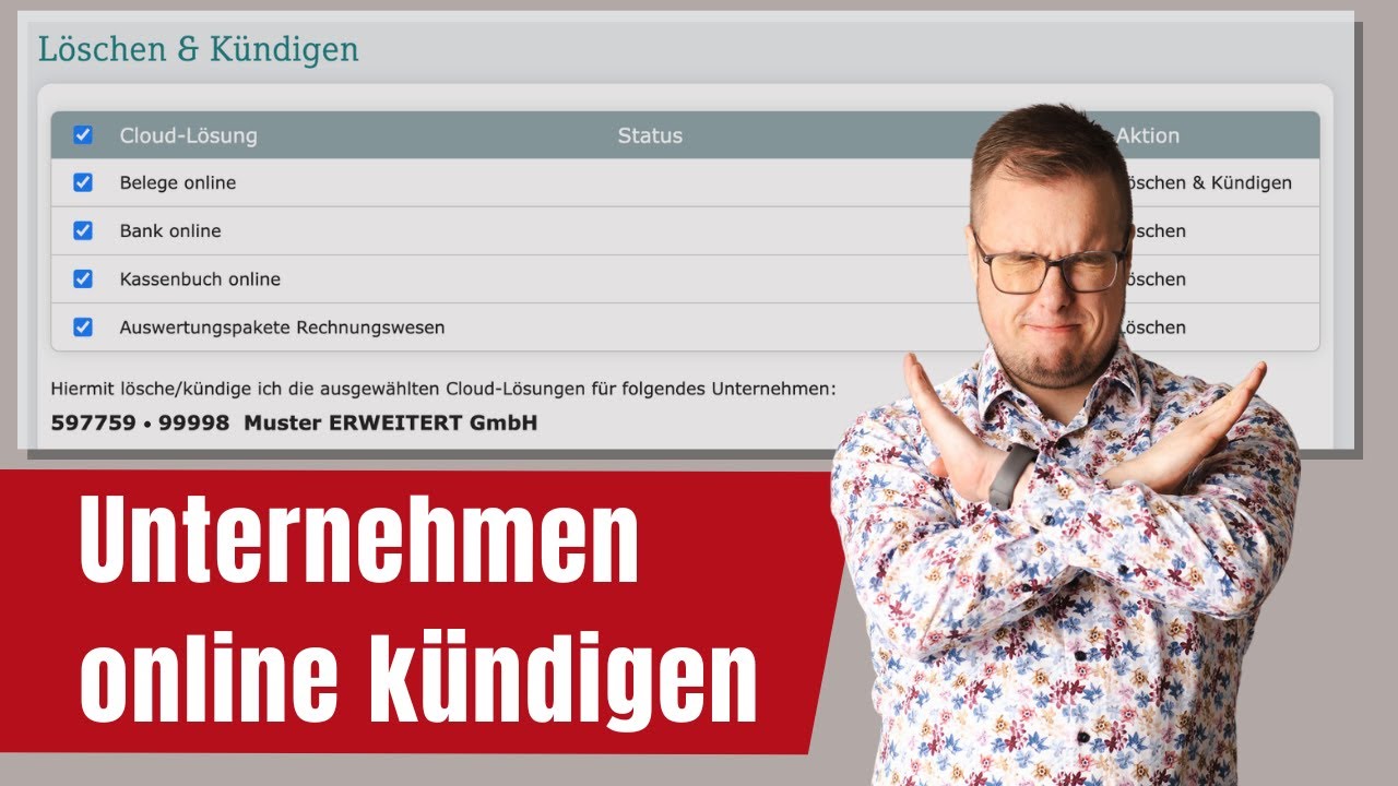 Beachte diese Punkte bevor du Unternehmen online kündigst! - YouTube